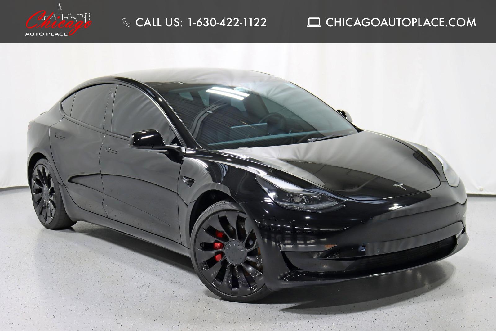 Used 2022 Tesla Model 3 Performance Full Self Driving Capability 20 berturbine Wheels Performance B For Sale Sold Chicago Auto Place LLC Stock H8511